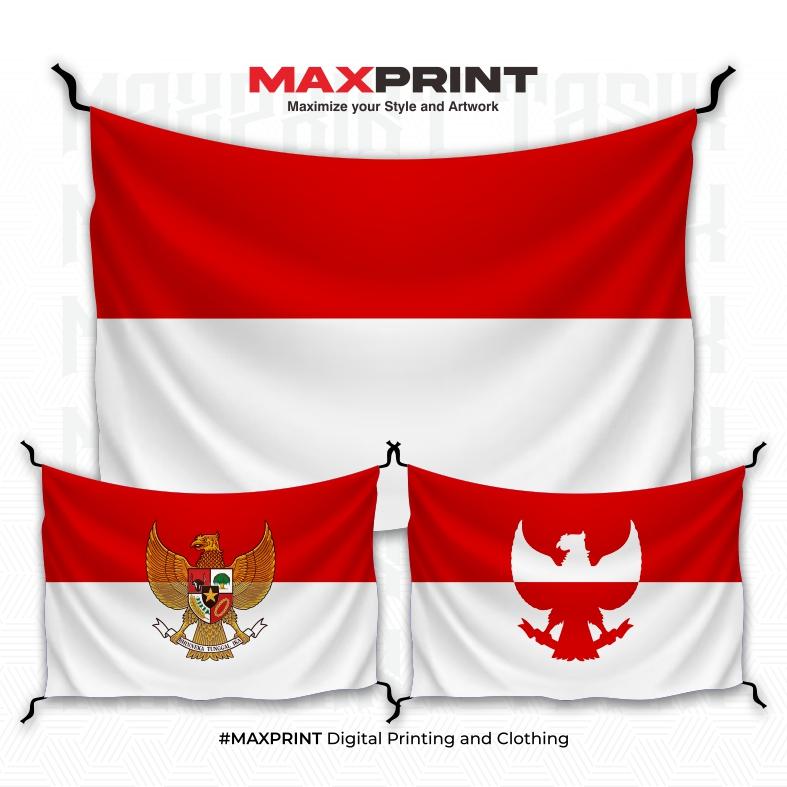 MAXPRINT Bendera Merah Putih Full Printing Bahan TC - Shop | Tokopedia