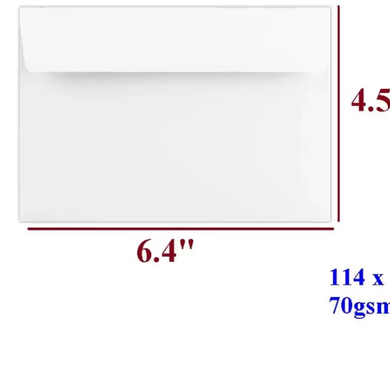 4.5" x 6.4" Small White Invitation Envelope 70gsm 50pcs/pkt - TikTok ...