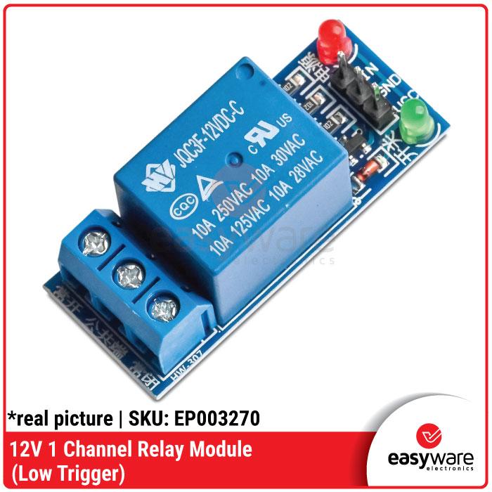 Relay module 1 channel relay module low trigger 12V DC - Shop | Tokopedia