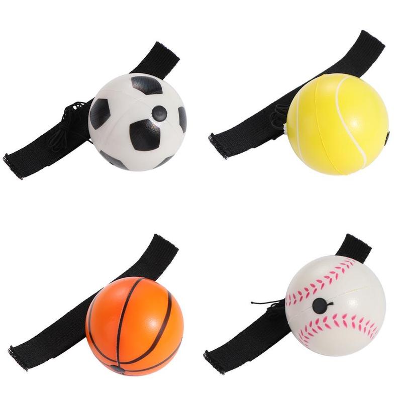 Funny On String Elastic Bouncing Return Ball Hand Ball Game Boring ...