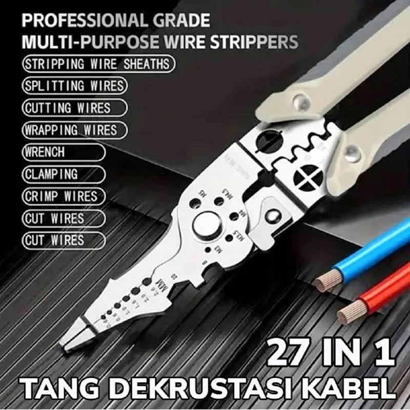 Tang Dekrustasi Kabel Multifungsi 8 inci - Baja Krom-Vanadium, - Shop ...