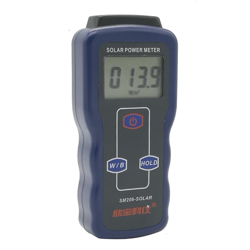 SM206 Solar Power Meter, Light Intensity Measurement Radiation Tester ...
