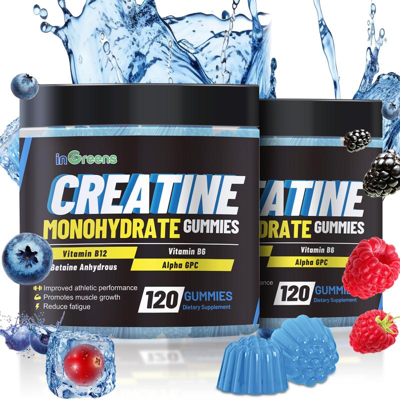 inGreens 6g Creatine Monohydrate Gummies,Potent Creatine Supplement ...