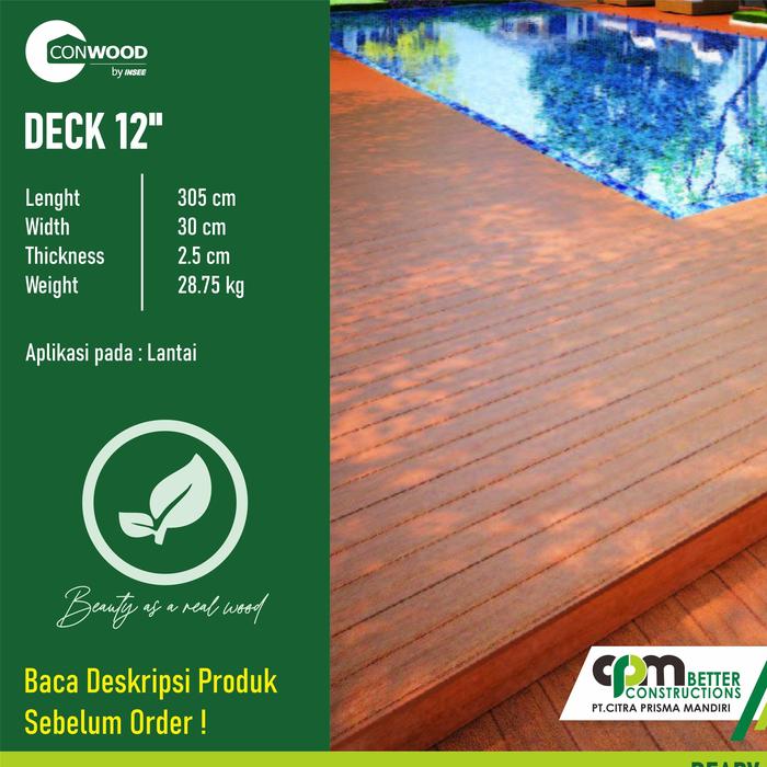 Jual Conwood Deck 12" untuk aplikasi pada lantai outdoor/eksterior ...