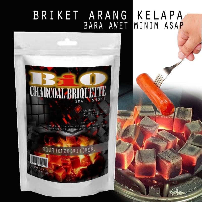 Arang kelapa Briket 500g sampai 1kg bentuk kotak arang Barbeque hemat ...