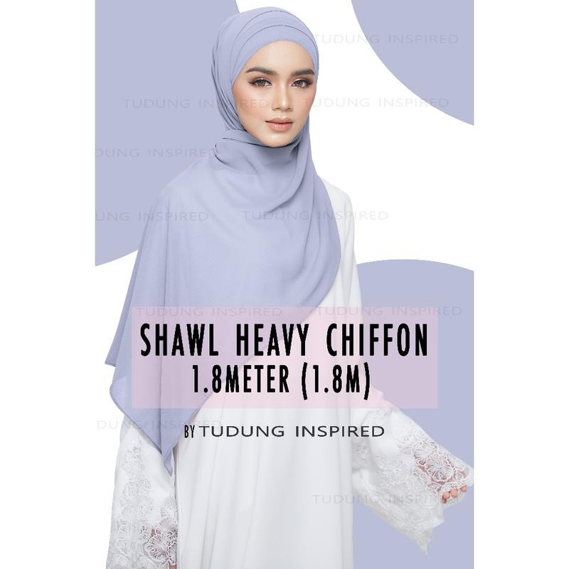 [READY STOCK] SHAWL HEAVY CHIFFON 1.8 METER - TikTok Shop Malaysia