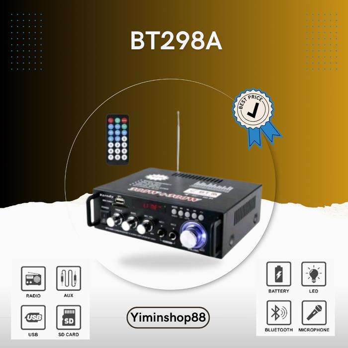Jual BT298A AMPLIFIER POWER BLUETOOTH WIRELESS 5.0 STEREO AUDIO DUAL ...
