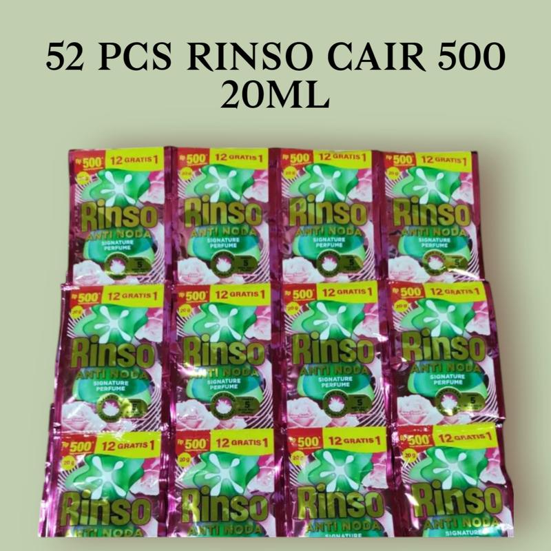 52PCS RINSO CAIR 20ML 500an (KEMASAN BARU) - Shop | Tokopedia