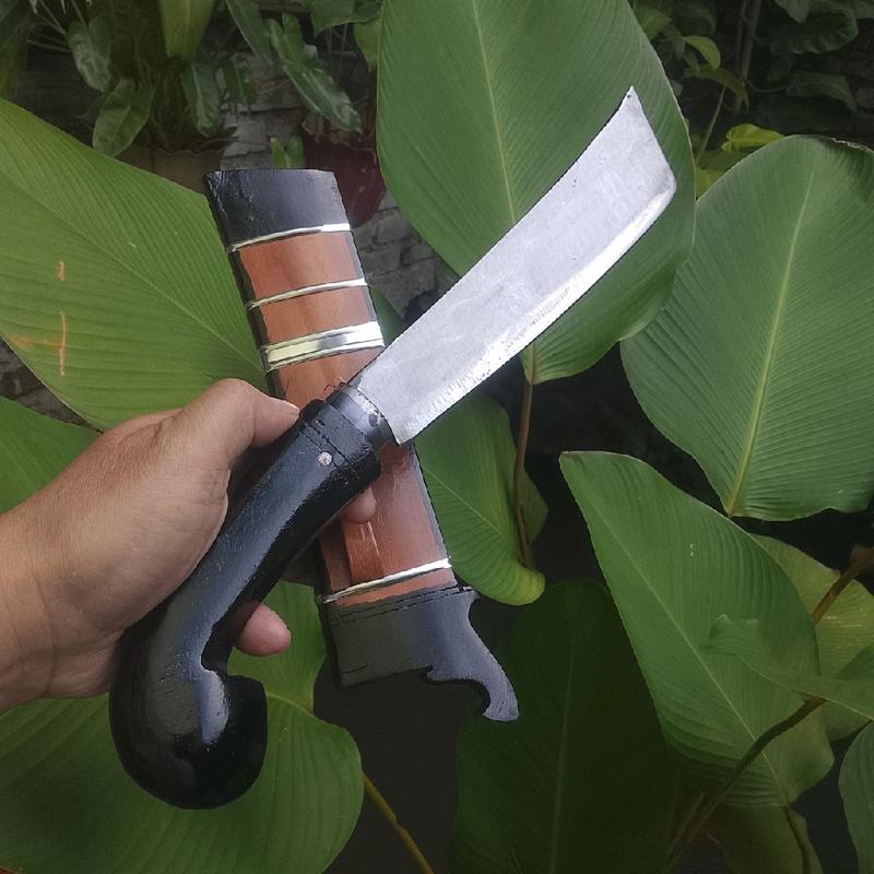 Pisau Chopper Baja per 20 cm Gagang Kayu Super Dapur Daging Kitchenware ...
