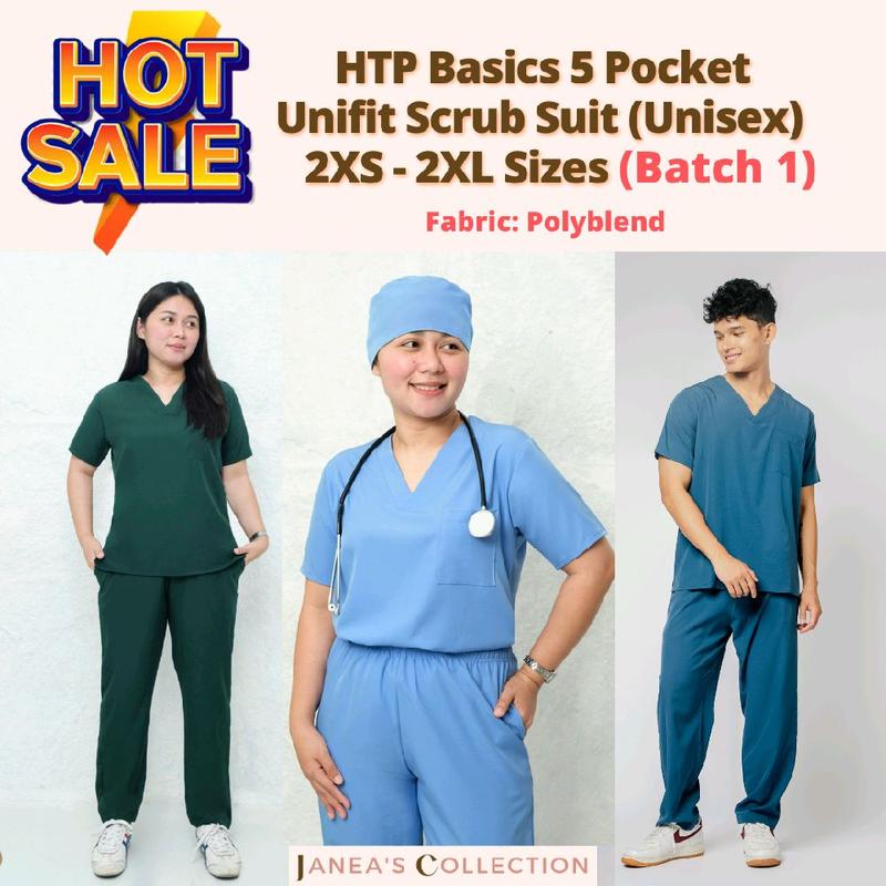 HOT SALE! JANEA'S HTP Basics 5 Pocket Unifit Scrub Suit/Scrubs - TikTok ...