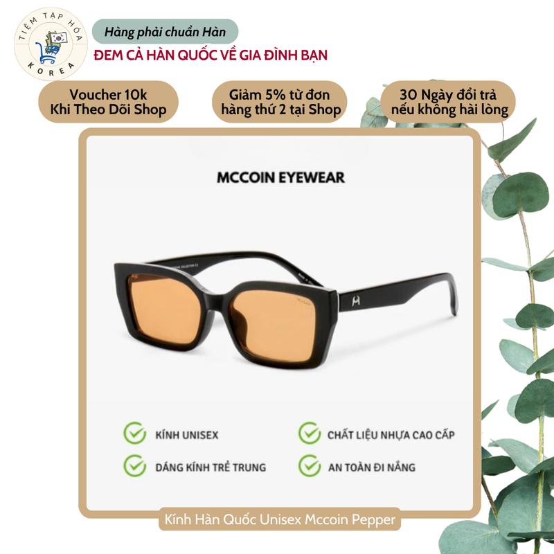 Kính thời trang unisex Mccoin Pepper Hàn Quốc kính râm đi biển - TikTok ...