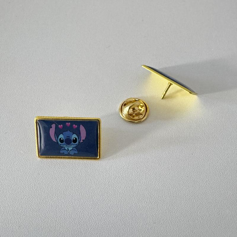 Cute cartoon Stitch lapel metal brooch pin themed party gift - TikTok ...