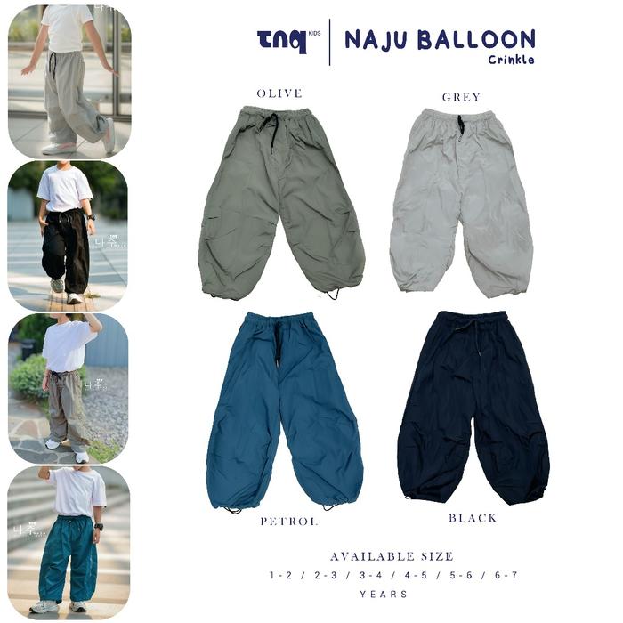 Promo TNQ Kids Naju Crinkle Balloon Pants - celana parasut balon ...