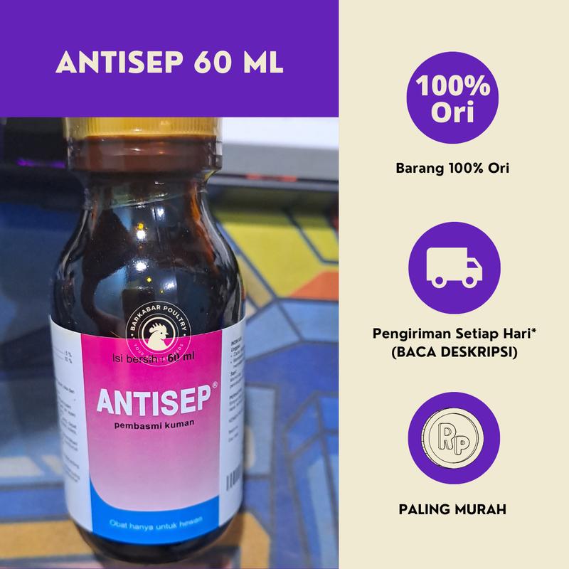 Antisep 60 ml Obat cacar / luka unggas Medion - Shop | Tokopedia