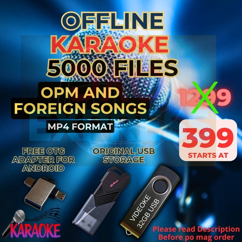 OFFLINE VideoKE KARAOKE Files, 5000 Videos, Packed and Arranged ...