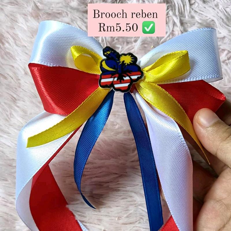 Kerongsang merdeka/ pin reben hiasan merdeka saiz besar - TikTok Shop ...