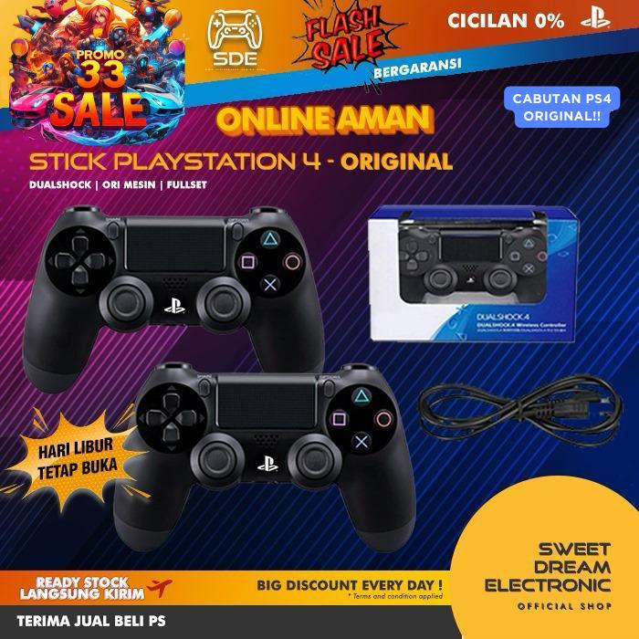 Stick ps4 /dualshock ps4/STICK OM PS4 Hitam Accessories Joystick - Shop ...