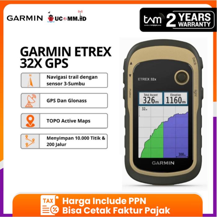 Jual Garmin Etrex 32x GPS Pemetaan Pengukuruan Lahan Dengan Kompas ...
