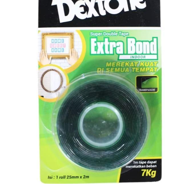 Jual Dextone Lem Serbaguna Double Tape Extrabond hijau lem foto dinding ...