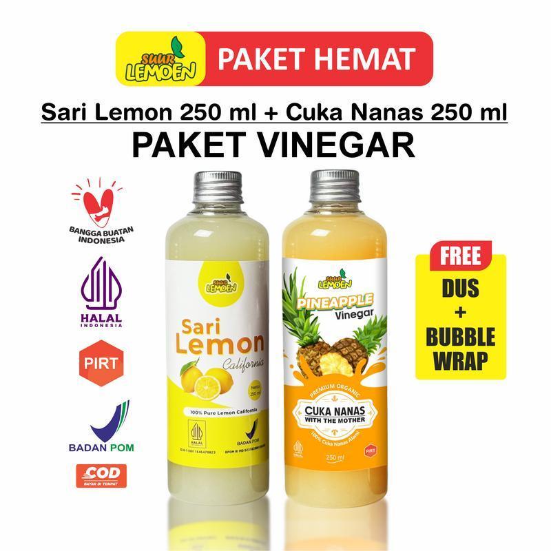 SUUR LEMOEN Sari Lemon 250 ml dan Cuka Nanas With Mother 250 - Shop ...