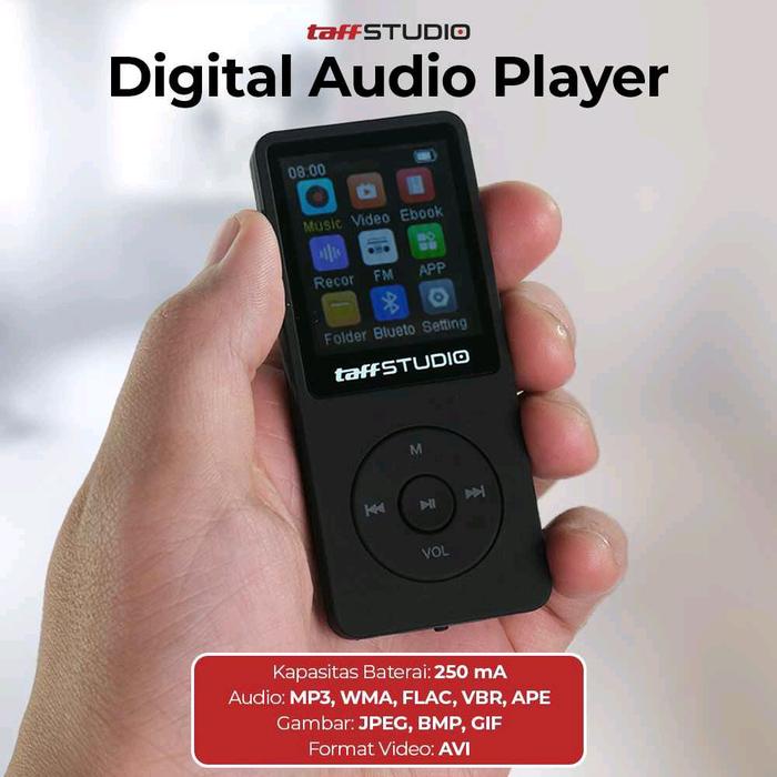 Jual TaffSTUDIO MP3 Digital Audio Player Bluetooth 1.8 Inch - ZY418 ...