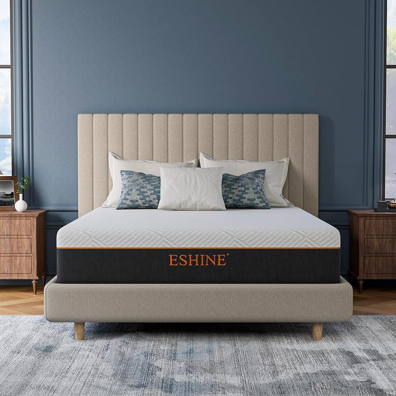 ESHINE 8/10/12 INCH Memory Foam Mattress - Gel Foam Twin XL Mattresses ...