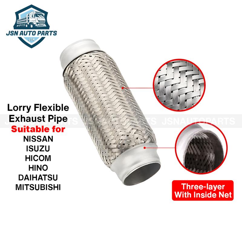 Paip Ekzos Lori 3 Layer 2" / 2.5" x 8" Inch Nanas Lorry Exhaust ...