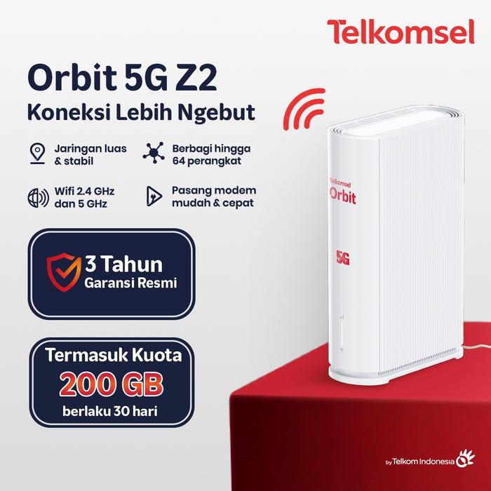 Promo Telkomsel Orbit 5G Z2 Modem WiFi 5G High Speed Bonus Data Cicil 0 ...