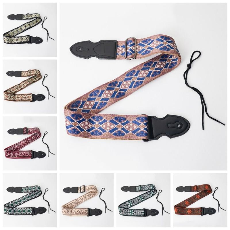 Bass Belts Vintage Guitar Strap Adjustable Ethnic Style Electric ...