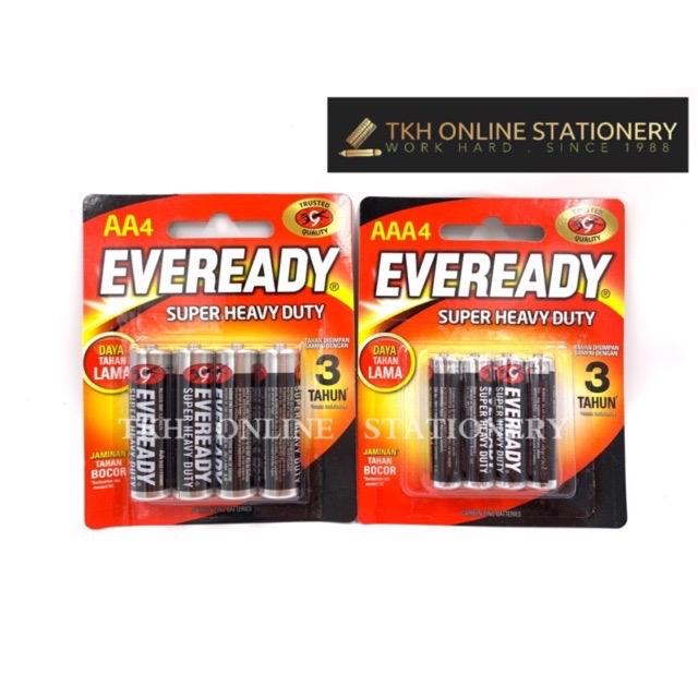 Eveready Super Heavy Duty Battery AA, AAA - TikTok Shop Malaysia