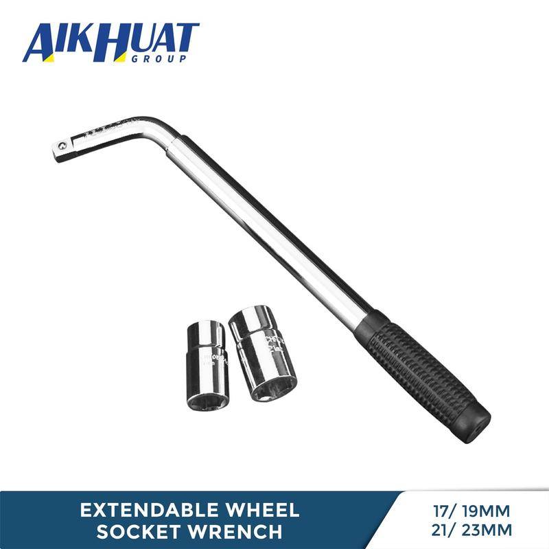 3 PCS L Shape Extendable Tyre Wrench Telescoping Lug Wrench Spanner ...