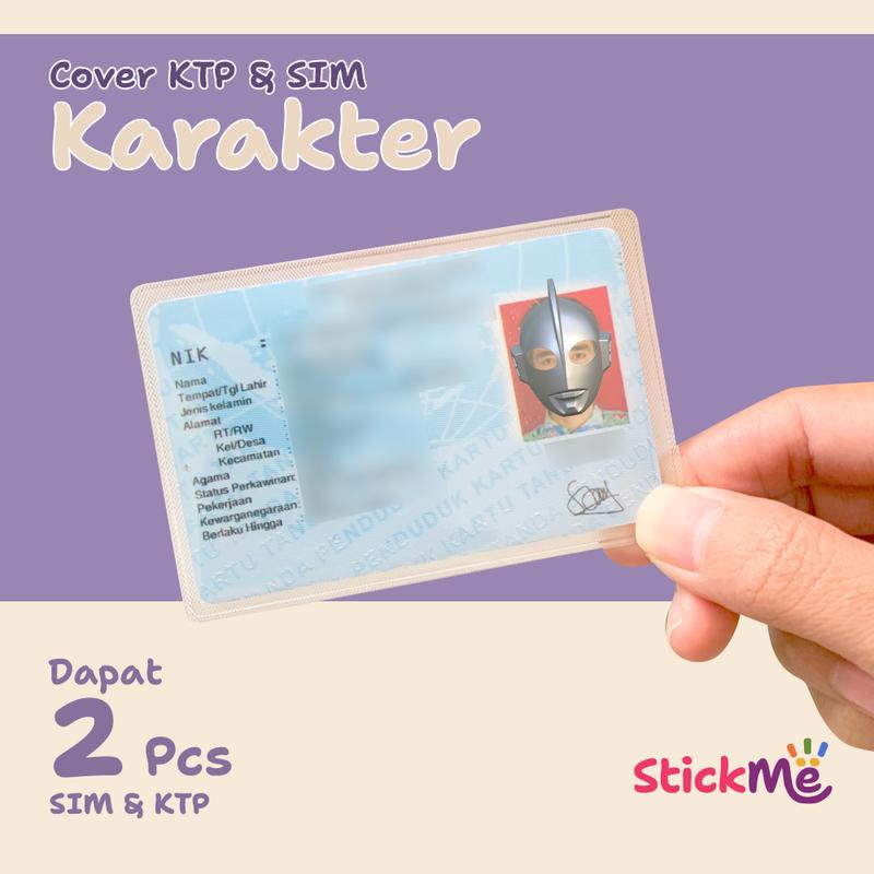 Stickme Cover KTP & SIM Anti Insecure Karakter Lucu Nama Dapat - Shop ...
