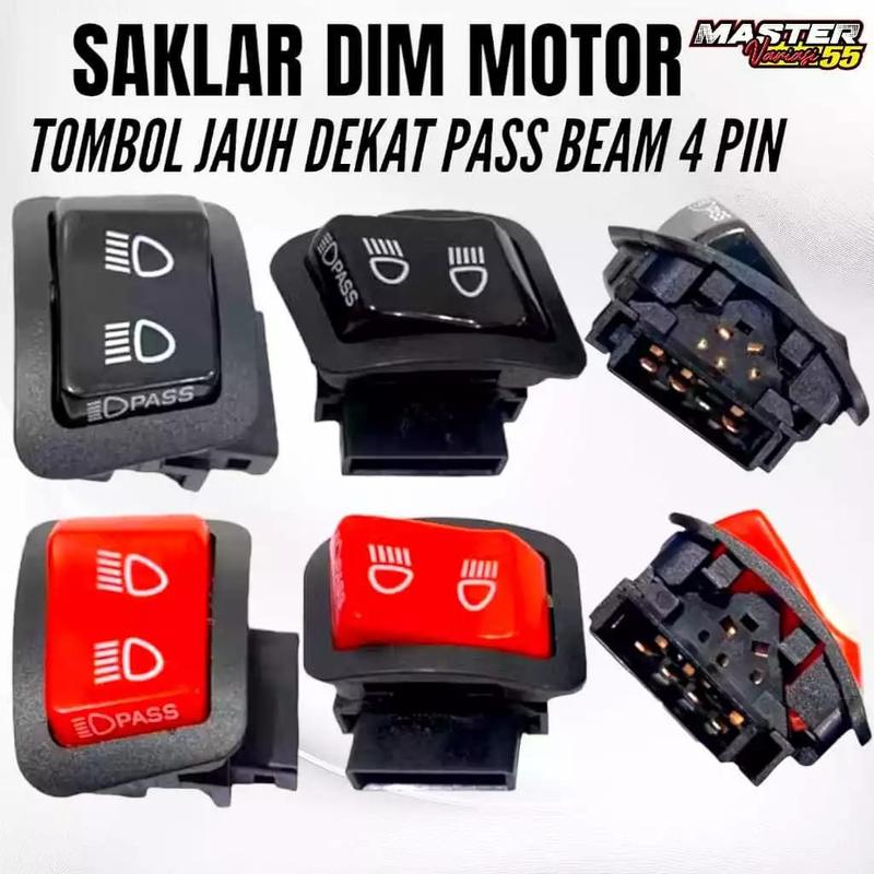 saklar dim saklar dimmer tombol merah Vietnam pass beam jauh - Shop ...