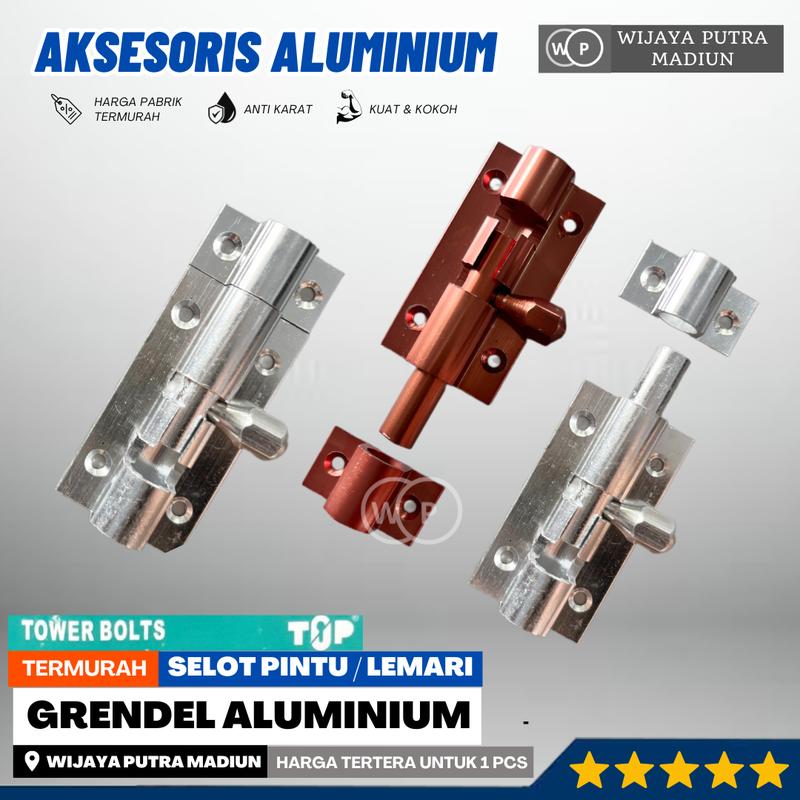 Grendel ALUMINIUM Pintu & Lemari | Grendel Pintu | Selot Pintu - Shop ...