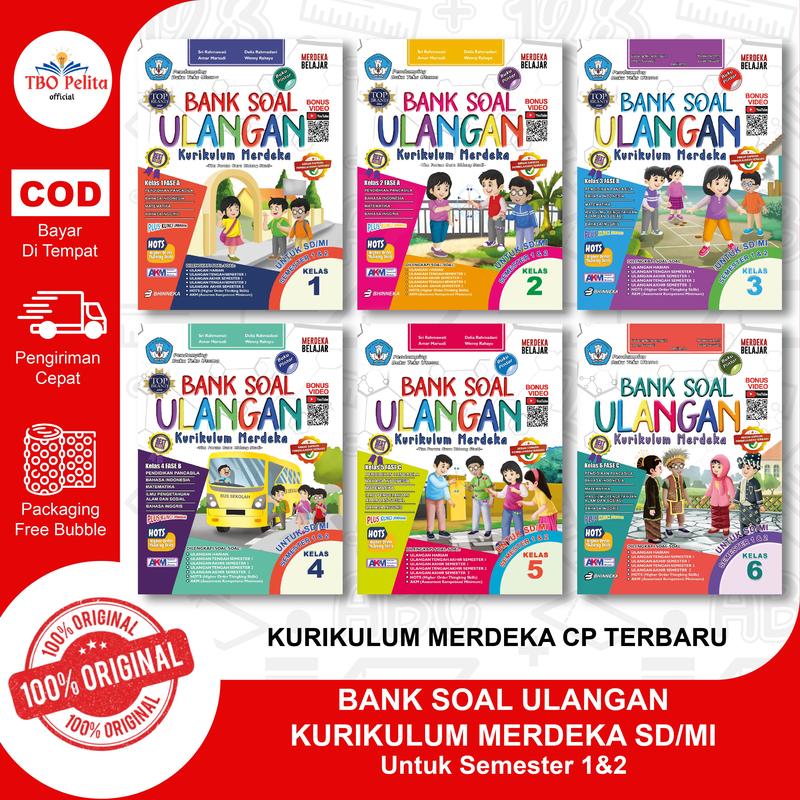 Bank Soal Ulangan SD/MI Kelas 1,2,3,4,5 dan 6 Kurikulum Merdeka - Shop ...