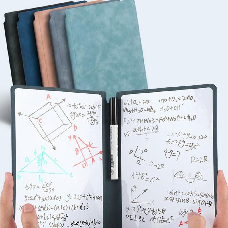 Portable Reusable A5 Whiteboard Notebook With Whiteboard Pen - TikTok ...