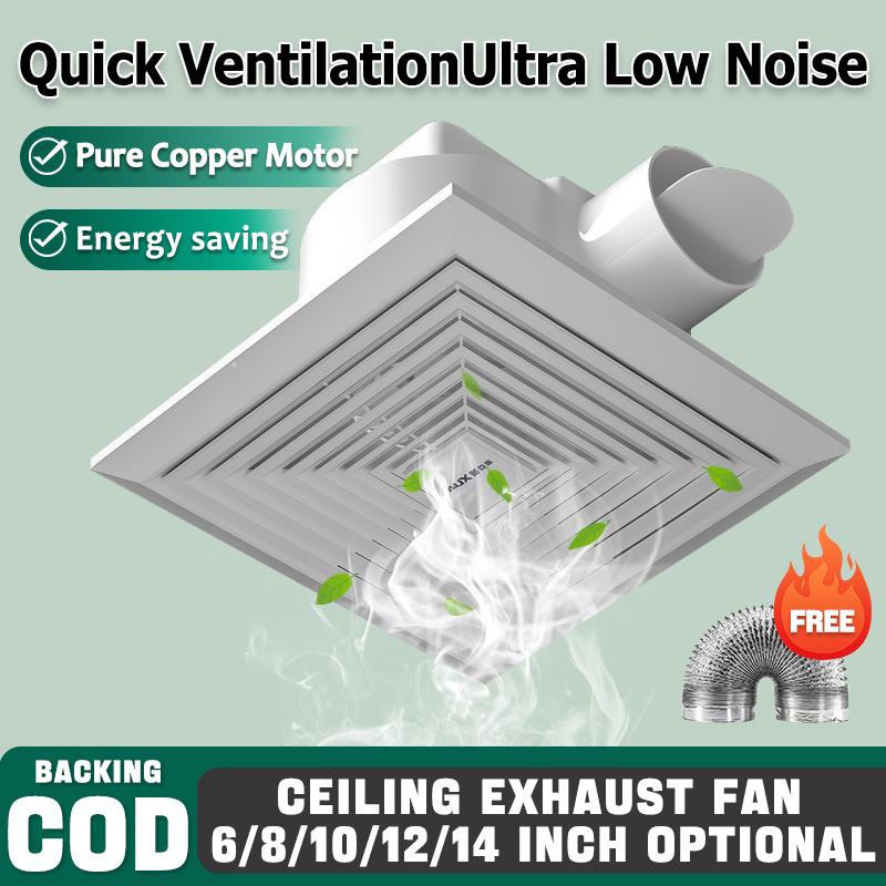 6/8/10/12/14 inch Exhaust Fan Ceiling Silent Ventilator Air Large ...