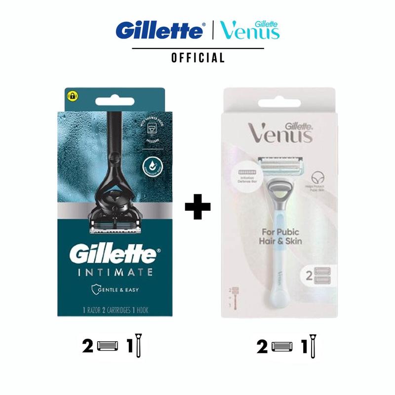 [Couple Bundle] Gillette Intimate Manscape Razor + Gillette Venus ...