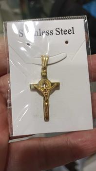 Liontin salib Katolik Benedictus Silver Gold Stainless - Shop | Tokopedia