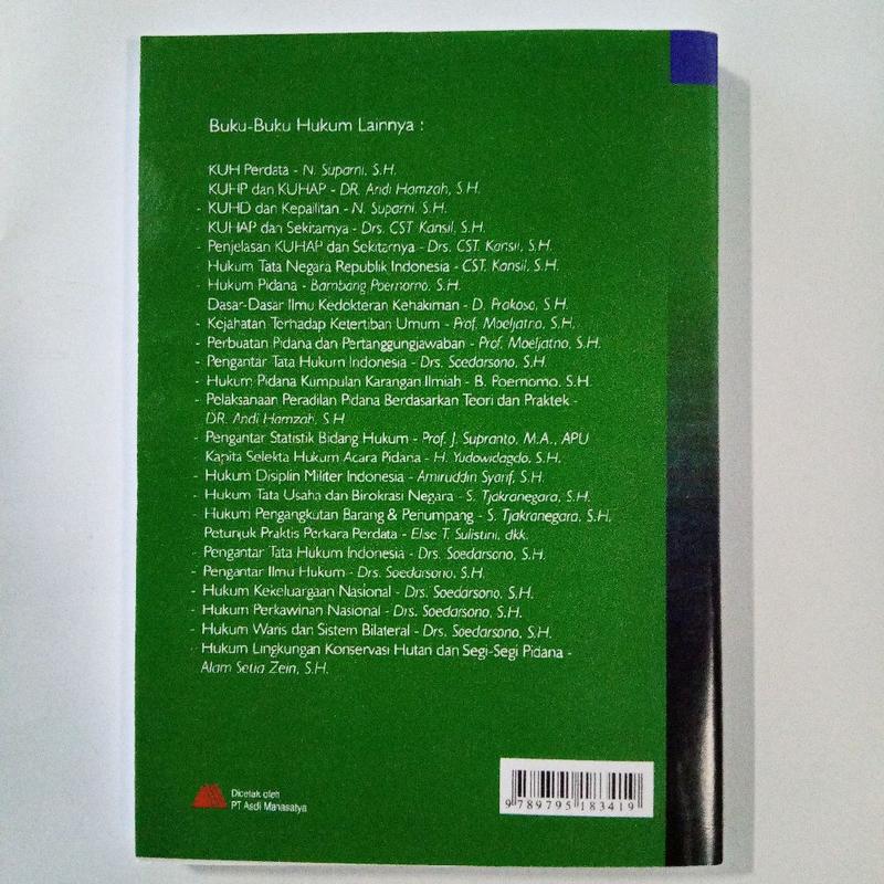 BUKU ASAS-ASAS HUKUM PIDANA BY PROF. MOELJATNO - Shop | Tokopedia