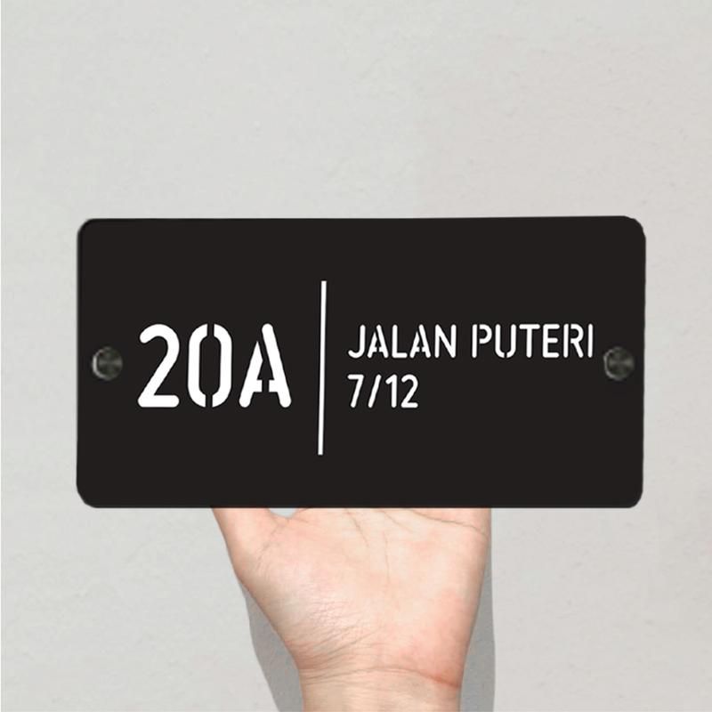 PLATE RUMAH MODERN, PLATE NOMBOR SIGNAGE RUMAH - TikTok Shop Malaysia