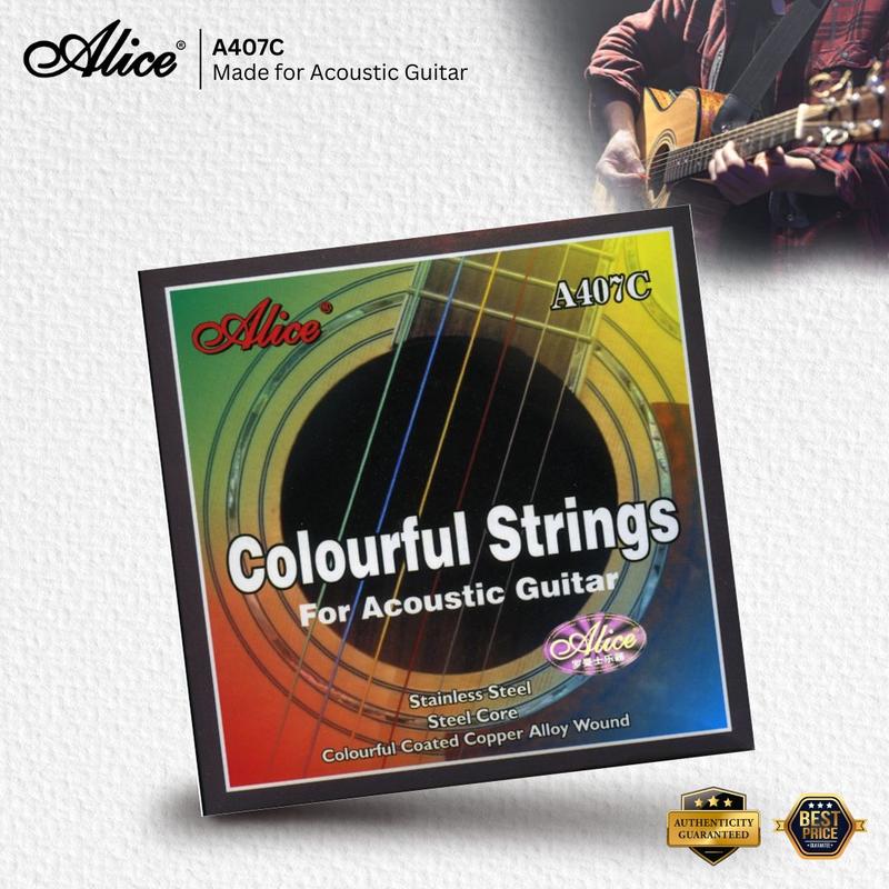 Alice Acoustic Colourful Strings A407C (011-052) - TikTok Shop Malaysia