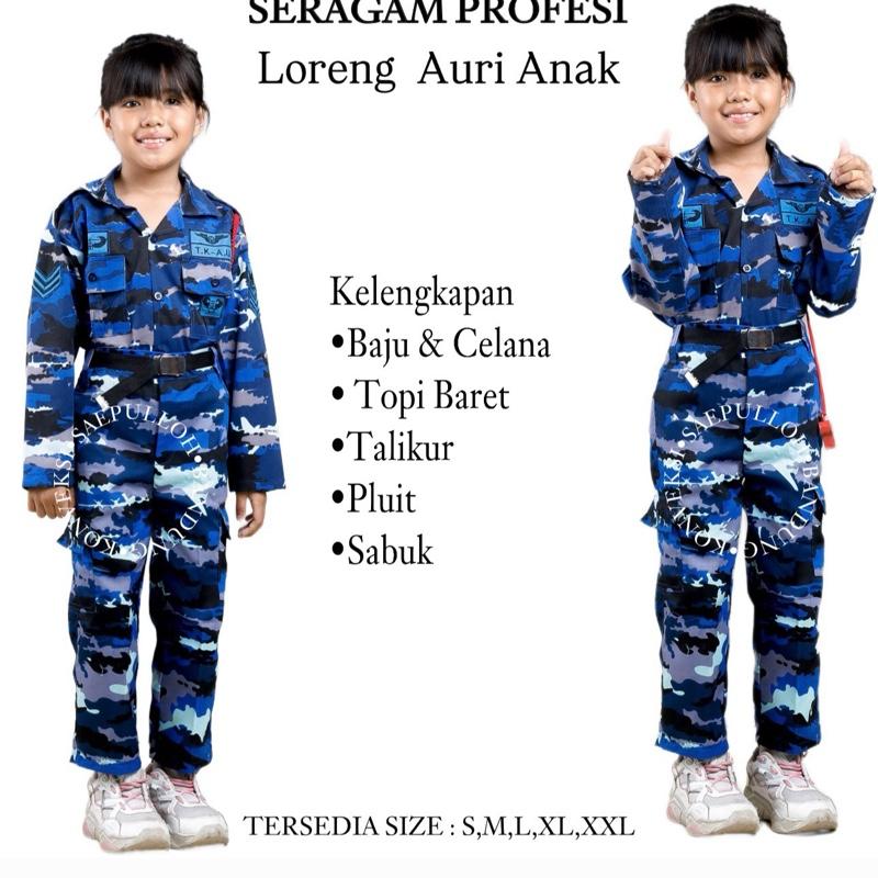 Baju Loreng Anak Auri / Baju Tni anak / Baju profesi Anak-anak - Shop ...