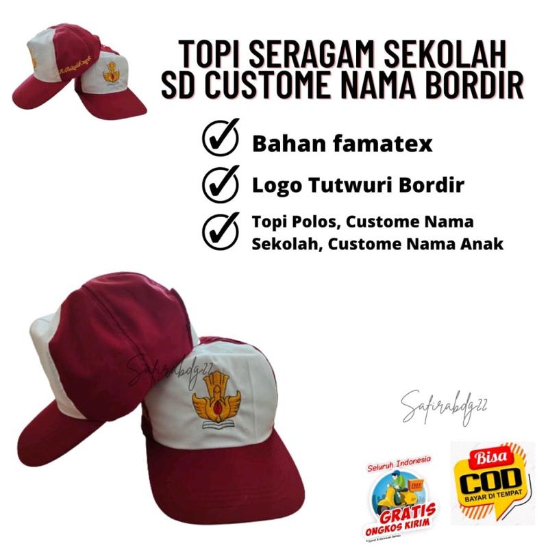 Topi SD Seragam Sekolah - SD Merah Putih dan sd merah - Shop | Tokopedia