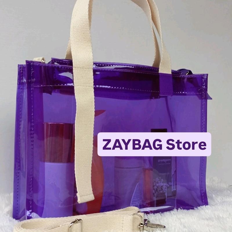 Tas Jelly Mika warna Tas PVC slempang kekinian Tas Transpara - Shop ...