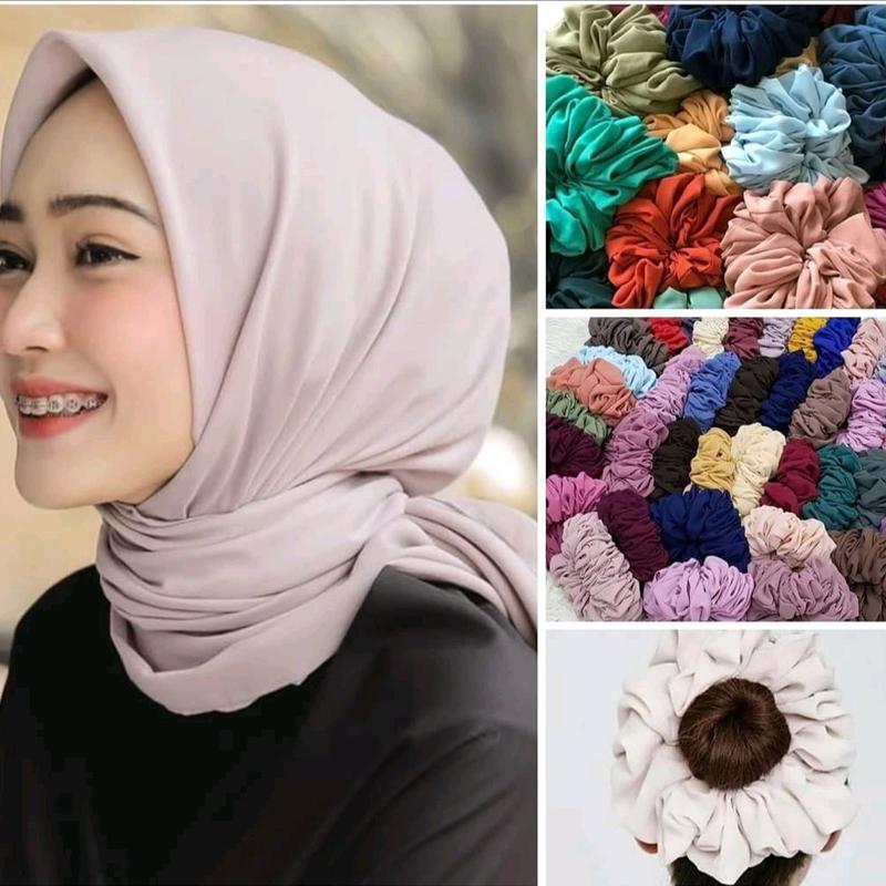 INNER SANGGUL HEAVY CHIFFON IKAT REMBUT SCRUNCHIES GETAH KAI - TikTok ...