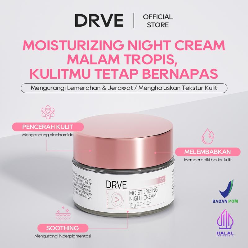 DRVE moisturizer Night Cream Pelembab Ceramide - Anti Kerut - Shop | Tokopedia