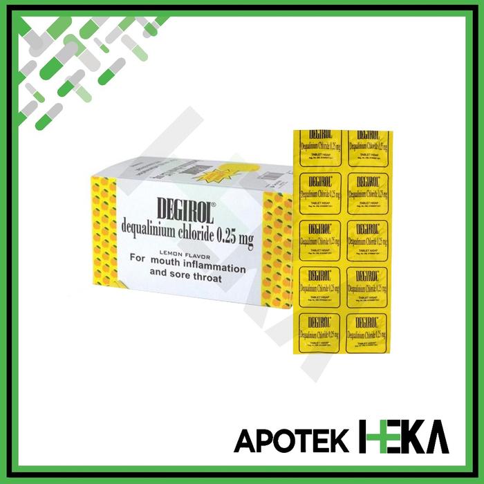 Jual Degirol Loz Obat Sakit Radang Mulut dan Tenggorokan Box isi 10x10 ...
