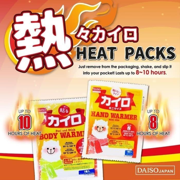 BODY WARMER / HOT PACK / HEAT PACK DAISO Japan Stick On WINTER - Shop ...