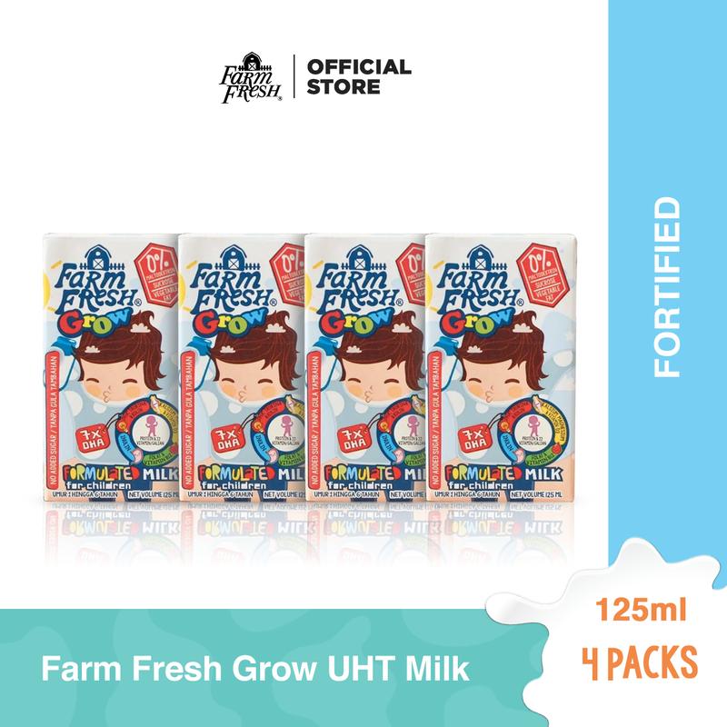 [Shrink Pack] Farm Fresh Grow Formulated Milk 1-6 Years Old 125ml ...